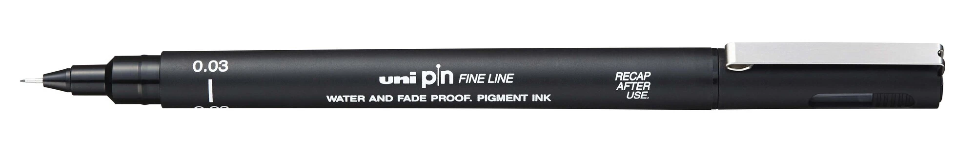 UNI pin 200 Fine Line 0,03 sort | KUN 29,95 DKK