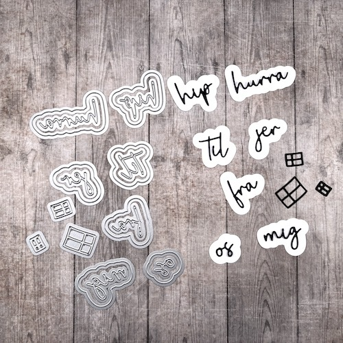 Dies Dan Hip hurra, til jer fra os / mig | KUN 85,00 DKK