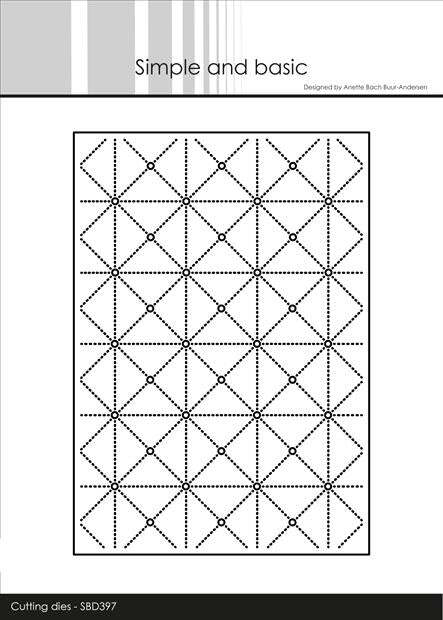 Simple and Basic die "A6 - Diagonal Stripes" SBD397 | KUN 140,00 DKK