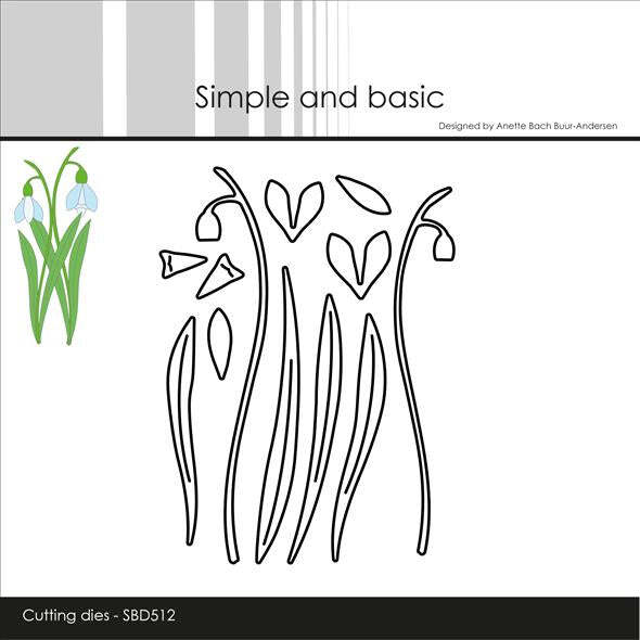 Simple and Basic die "Snowdrop" SBD512 | KUN 76,00 DKK
